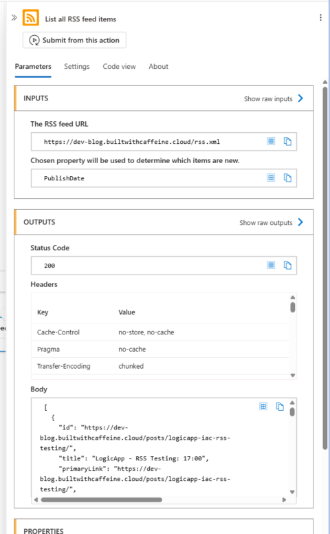 Azure LogicApp: Fixing RSS Feeds