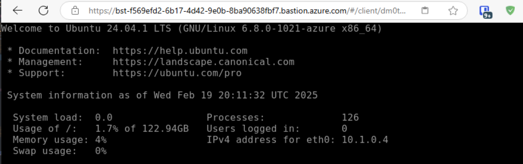 Azure Linux Ssh Authentication Bastion